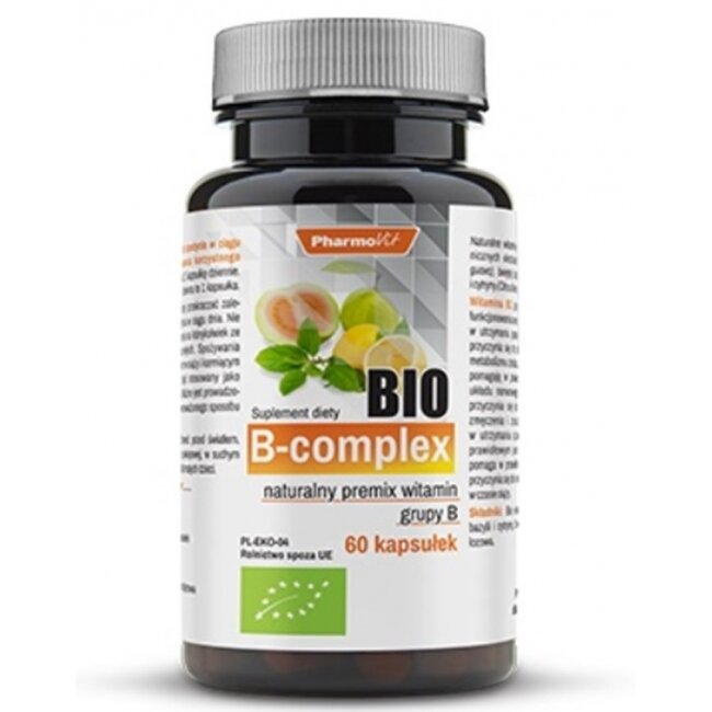 Bio B-complex 60 kapsułek Pharmovit cena 52,15zł - Sklep AleEko.pl