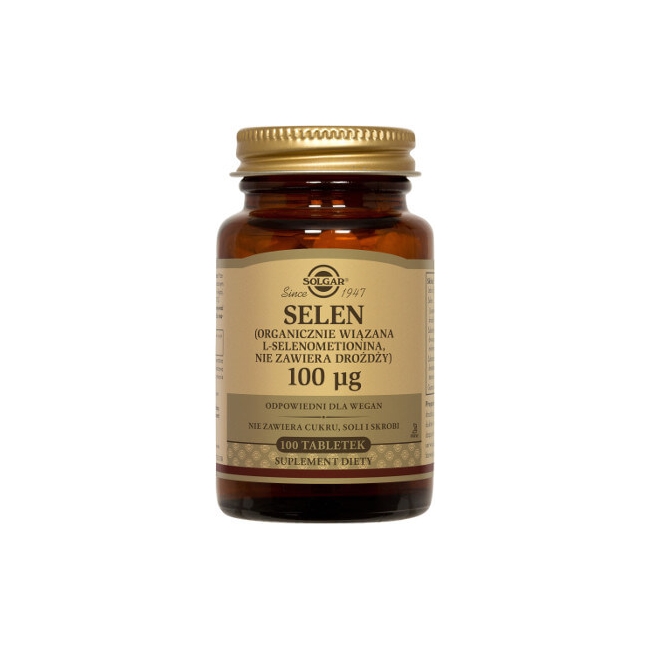 Solgar Selen 100 µg 100 tabletek cena 47,99zł - Sklep AleEko.pl