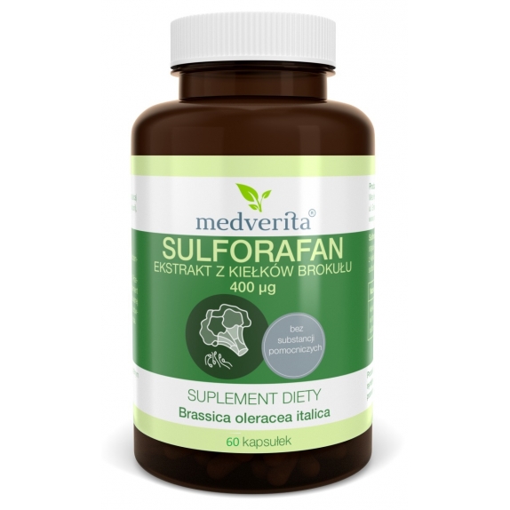 Sulforafan 400µg ekstrakt z kiełków brokułu 60 kapsułek Medverita cena ...