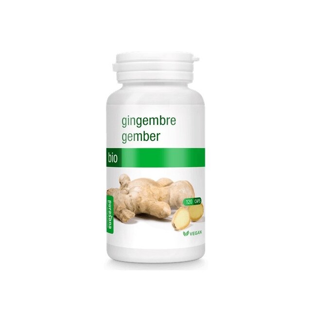 Imbir w kapsułkach BIO 40,8 g 120 kapsułek Purasana cena 31,99zł ...