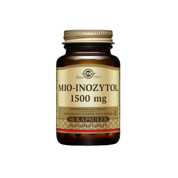 Solgar Mio-Inozytol 1500 mg 50 kapsułek cena 52,99zł - Sklep AleEko.pl