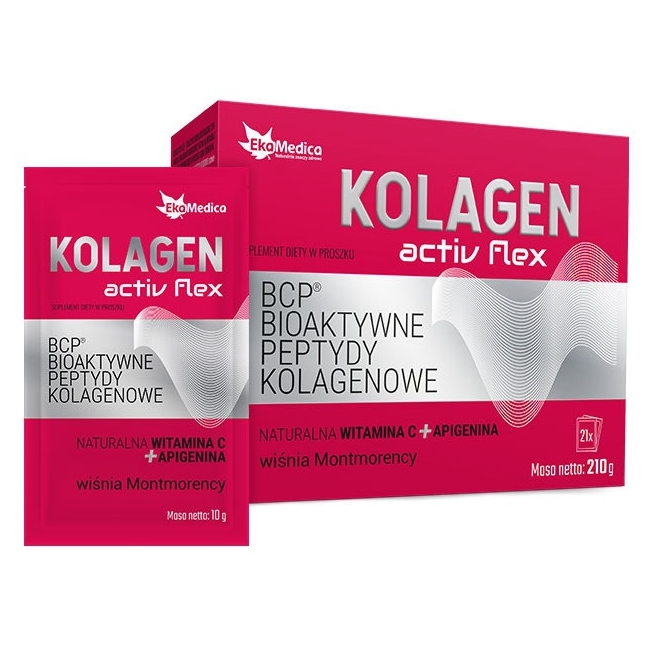 EkaMedica Kolagen activ flex 21 porcji 210 g cena 42,99zł - Sklep AleEko.pl