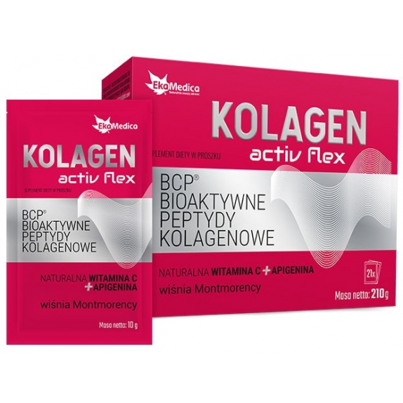 EkaMedica Kolagen activ flex 21 porcji 210 g cena 42,99zł - Sklep AleEko.pl