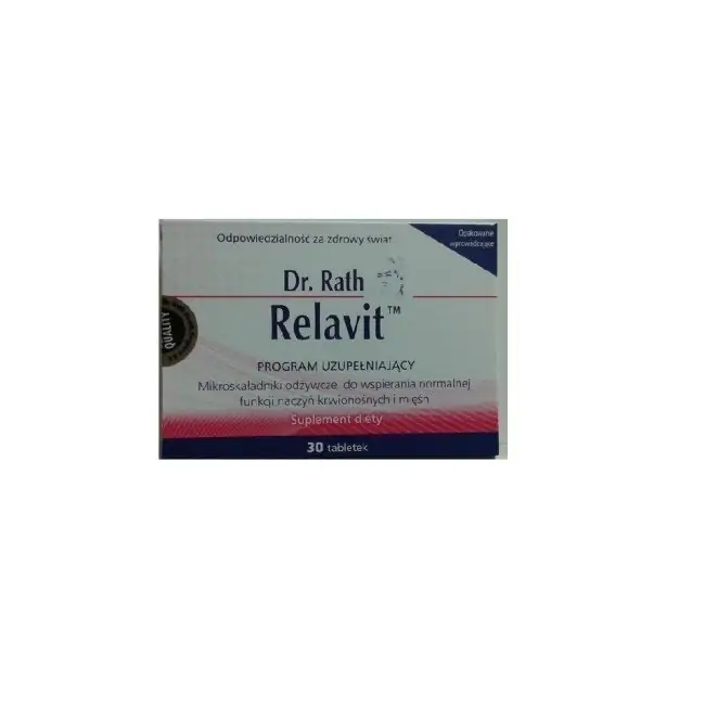 Dr Rath Relavit 30 tabletek cena 52,25zł - Sklep AleEko.pl
