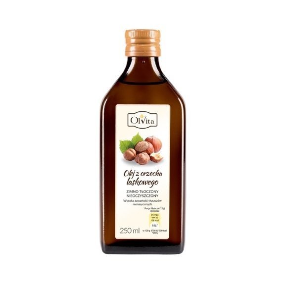 Olej z orzecha laskowego 250 ml Olvita cena 30,29zł - Sklep AleEko.pl